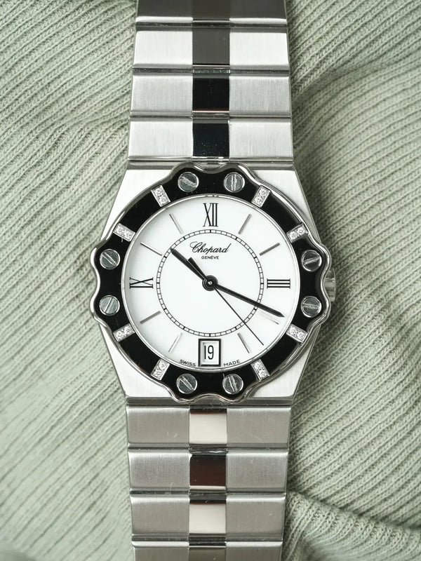 Chopard - St Moritz 8023 LUC Acier Diamants 32mm - 1990s
