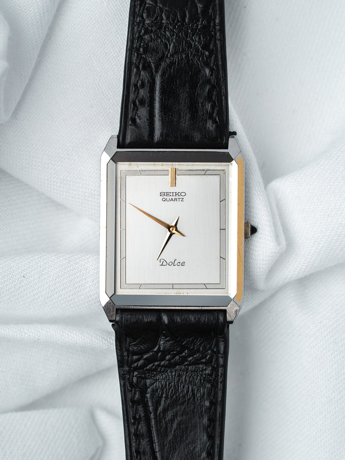 Vintage Seiko Dolce Watch — Silver Ultra-Thin Dial (1985) - Atelier Victor