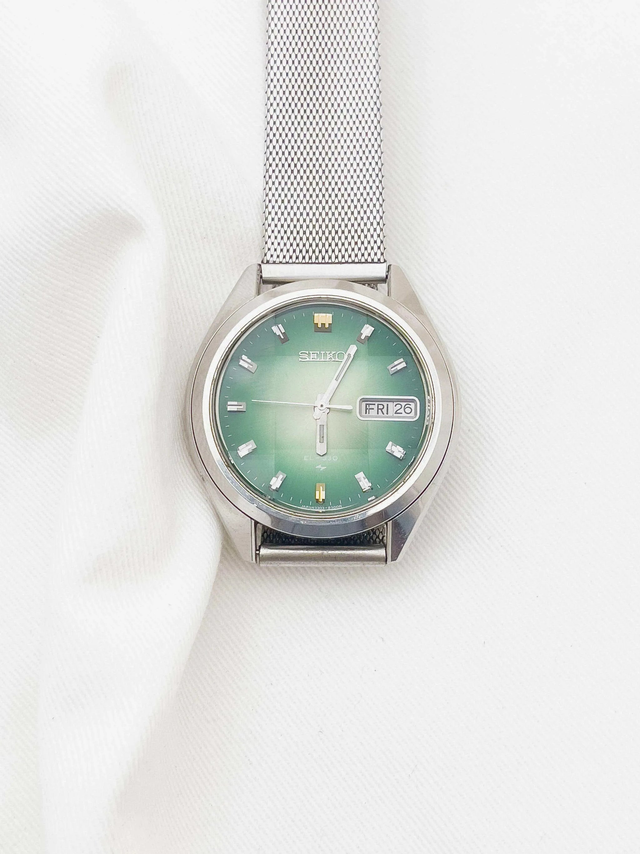 Seiko - EL-330 Verre Facetté vert - 1972 - Atelier Victor